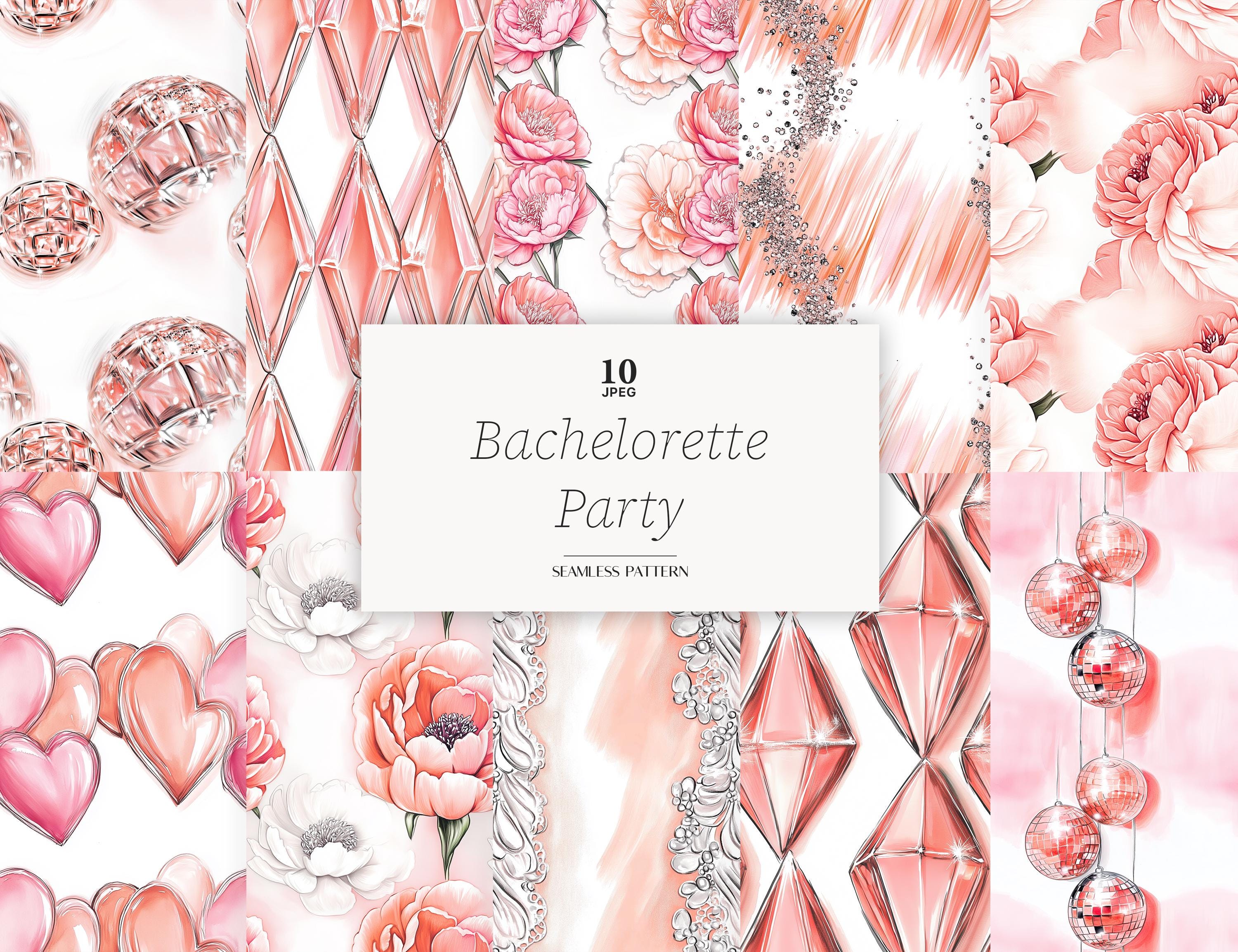 Digital Background Bachelorette Party