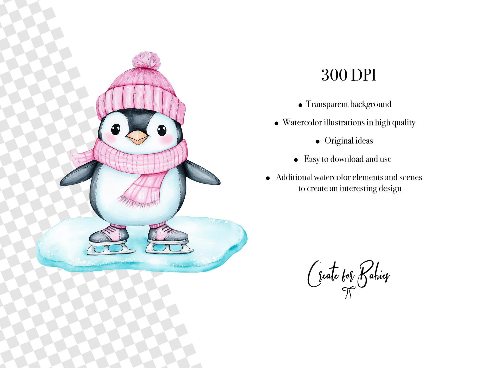 Christmas Penguin Clipart Winter Cute Penguins Clip Art Winter Animals ...