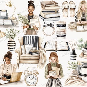 Planner Girl Clipart Planner Girl Clip Art Neutral Planner Clipart ...