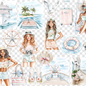 Cruise Clipart PNG, Travel Clip Art , Vacation Clipart, Summer Clipart ...
