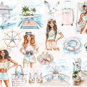 Cruise Clipart PNG, Travel Clip Art , Vacation Clipart, Summer Clipart ...