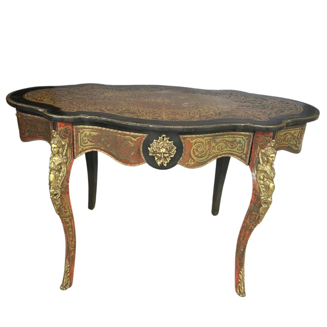 Antique French Boulle Table - Etsy