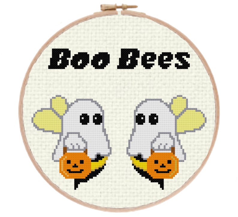 Boo Bees Cross Stitch Pattern - Etsy