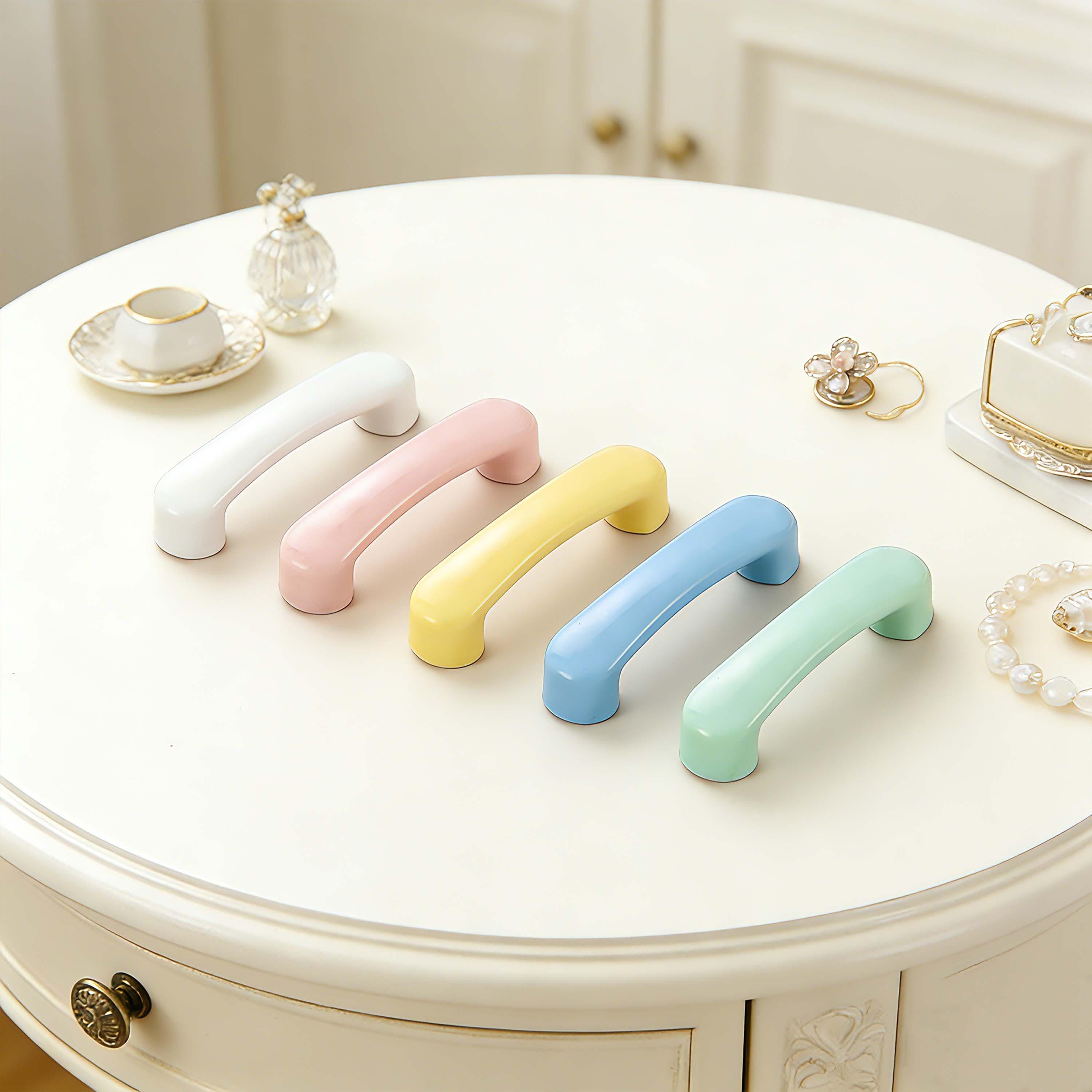 Cartoon Matte Phone Knob, Colorful Ceramic Drawer Pull, Kids Room ...