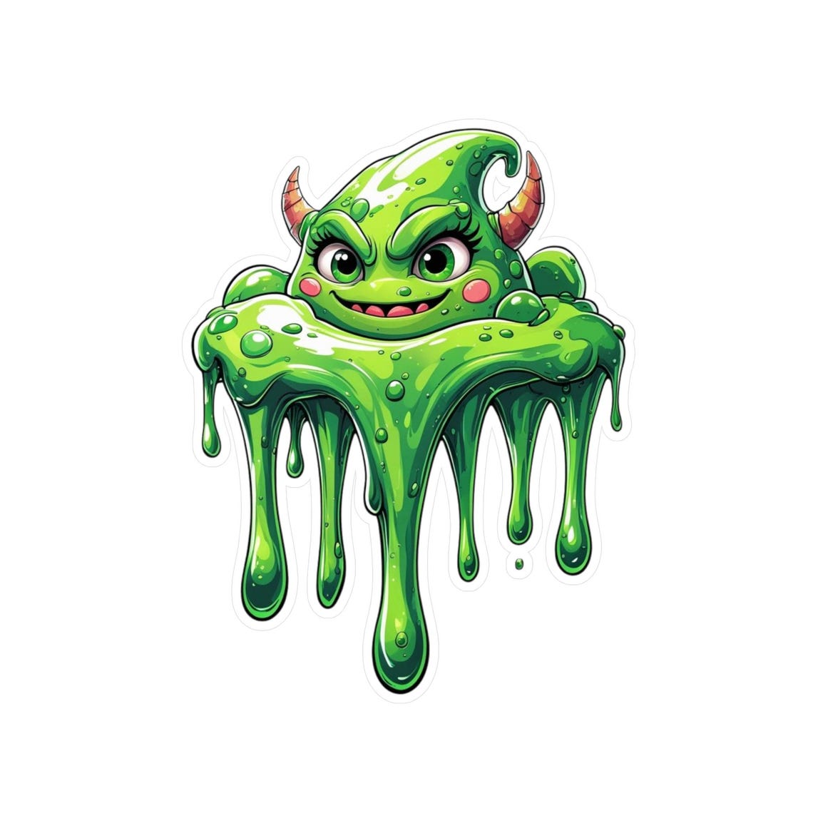 Slime Monster Vinyl Decals - Fun Stickers for Kids, Home Decor, Phone ...