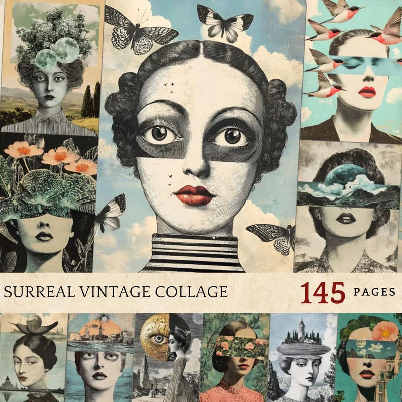Weird Collage Kit - Etsy UK