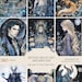 Mythic Night Digital Paper, Watercolor Fantasy Art, Witchy Celestial ...