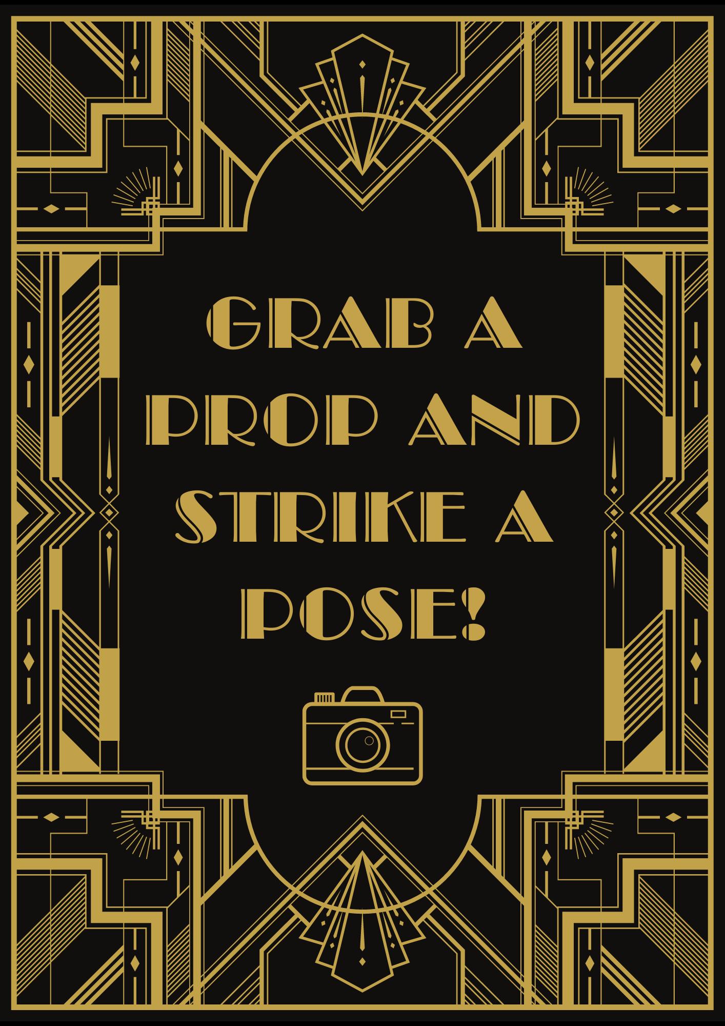 Roaring 20s Photobooth Props - Great Gatsby Party Printables, Flapper ...