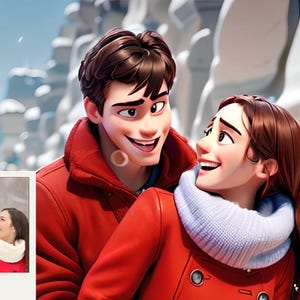 Custom Pixar Character Portrait From Photo, 3D Cartoon Art ...