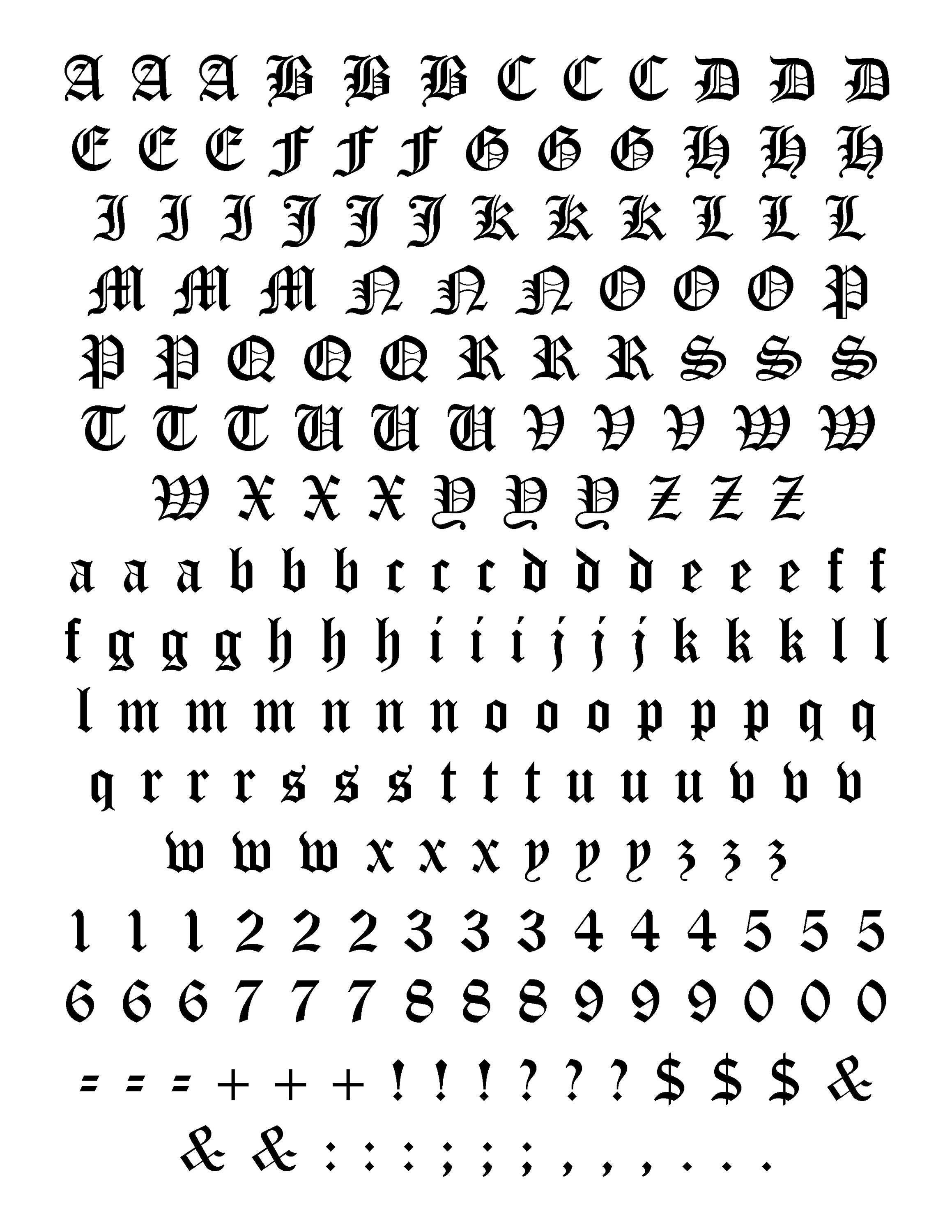 Types Of Lettering Styles For Tattoos