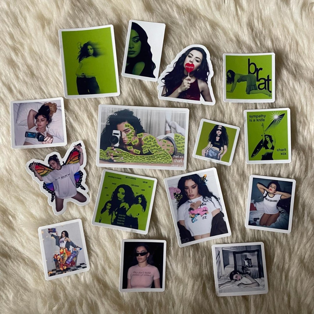 Charli XCX brat Sticker Collection Handmade Stickers - Etsy