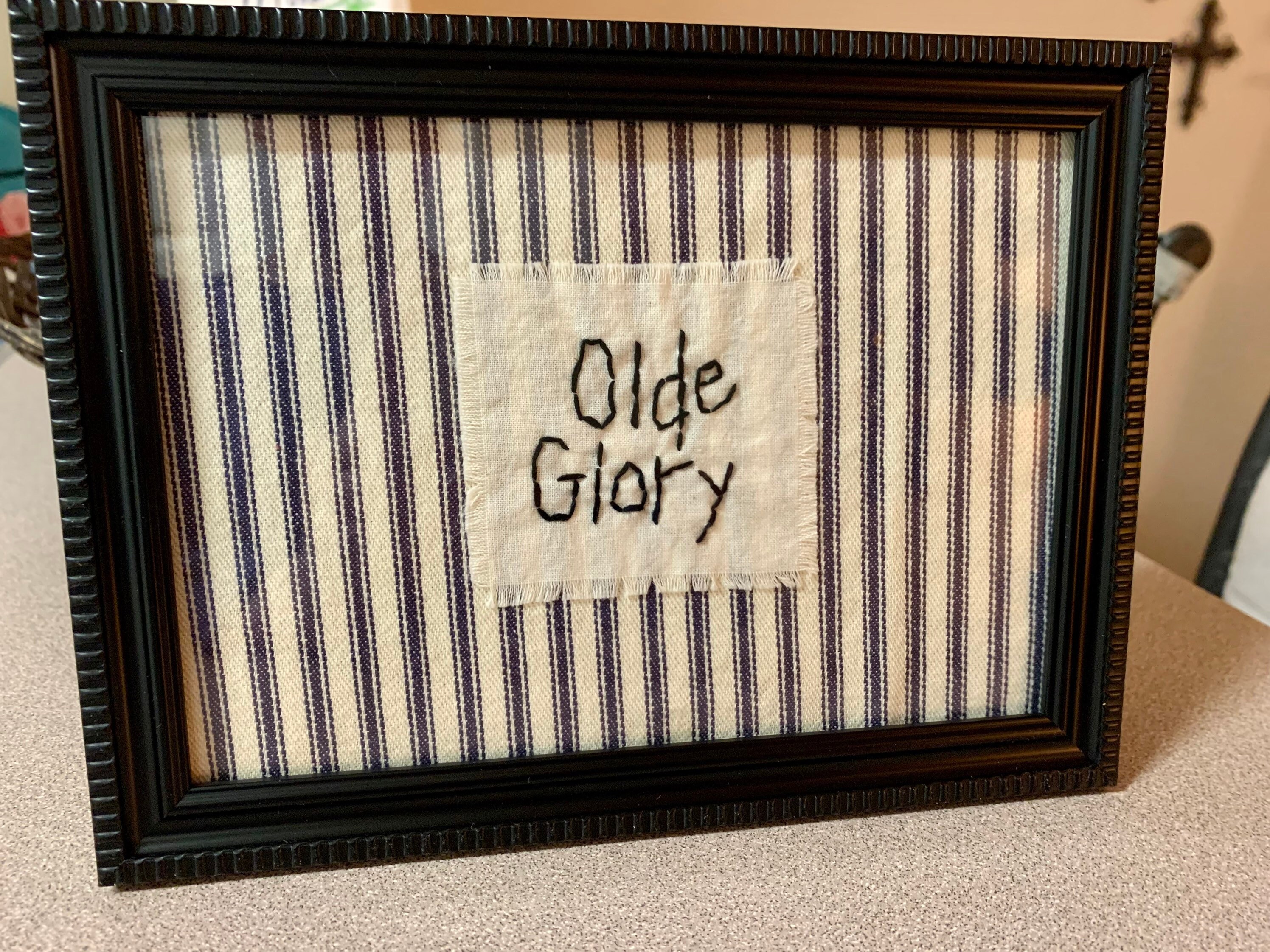 Primitive Sampler Americana Colonial Olde Glory Red White & - Etsy