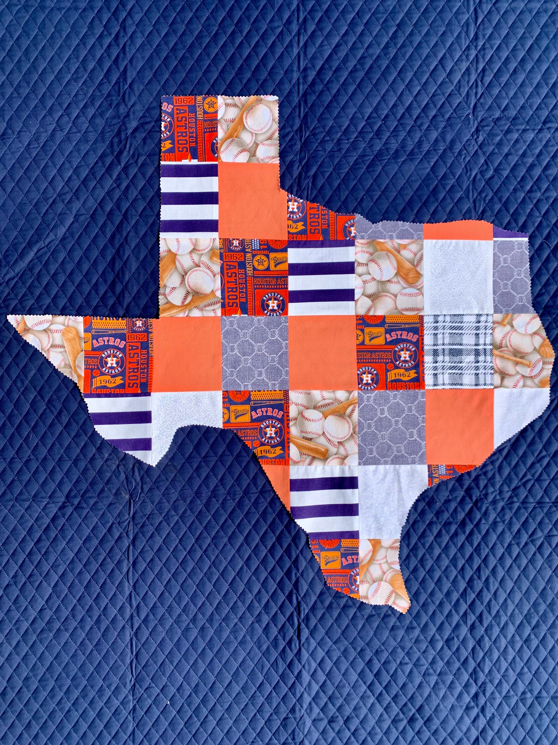 Custom Made Texas Theme Lap Quilt, Baby Blanket, Crib Throw ~ Houston ...