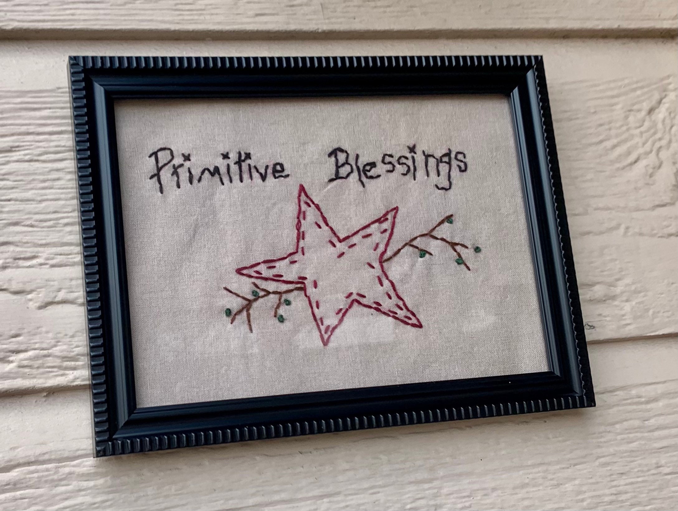 Primitive Americana Country Colonial primitive Blessings Rustic Wall ...