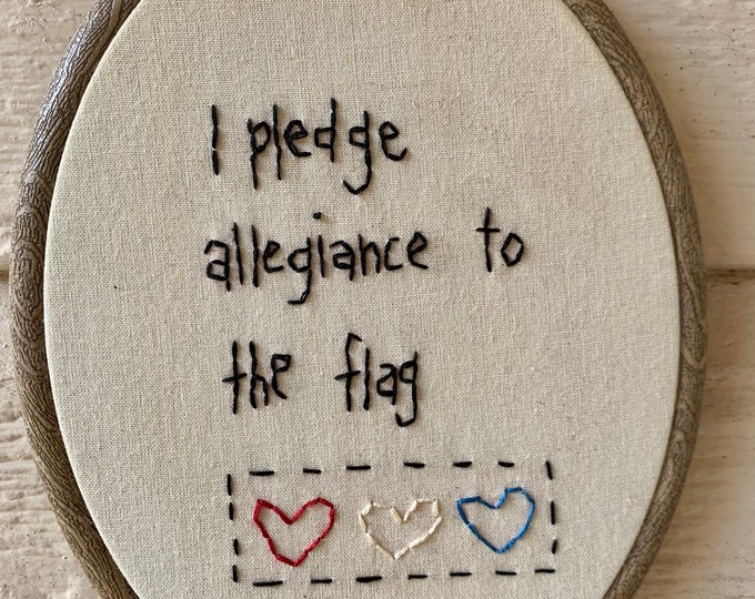 Primitive Americana Country Colonial Red, White & Blue Wall Sampler - Etsy