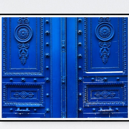 Paris Photography Monaco Blue Doors in Paris Blue Doors on - Etsy