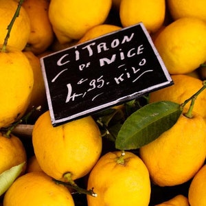 Food Photography, Citron of Nice, Fresh Yellow Lemons, Nice France ...