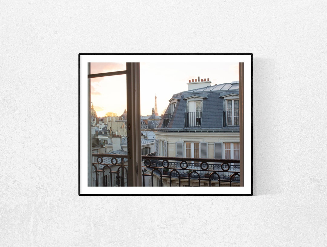 Paris Photography, Parisian Rooftops, St Germain Balcony, Golden Glow ...