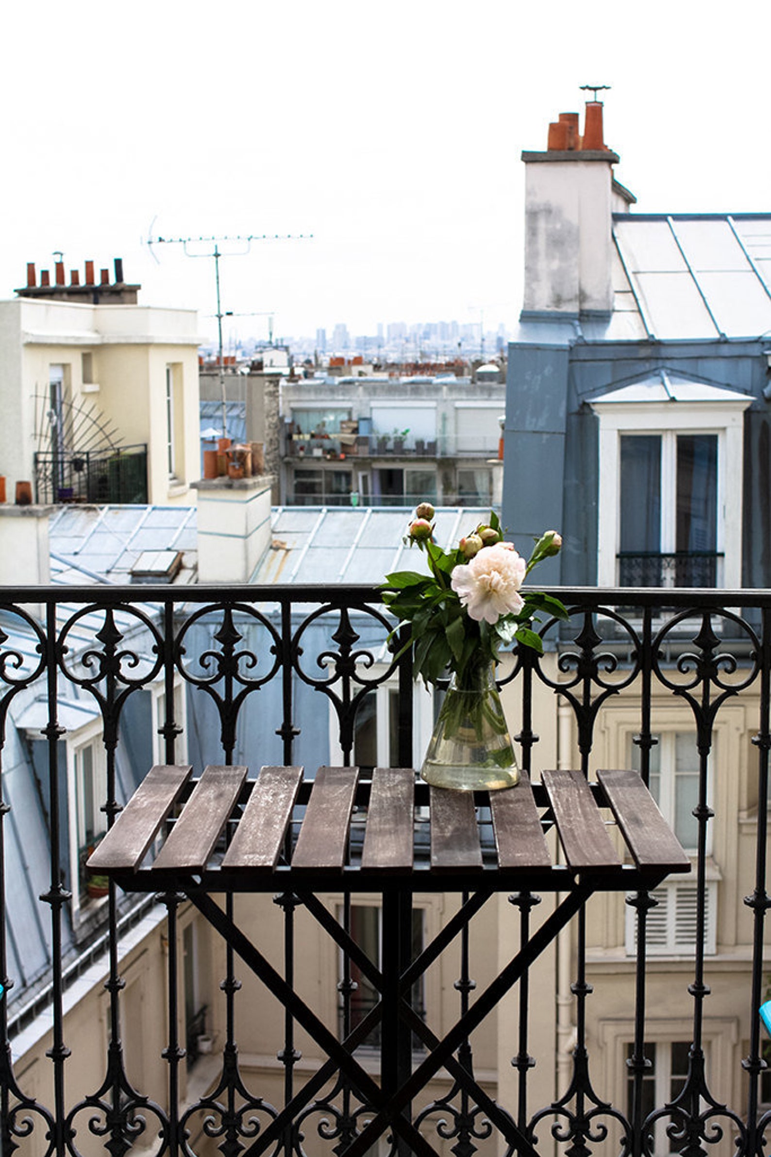 Paris Photography, Spring in the Paris Apartment, Pink Peony on the ...