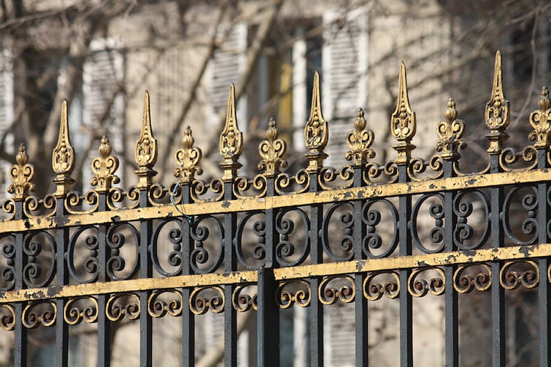 Paris Photographygold Gate of Parc Monceau Paris in the - Etsy