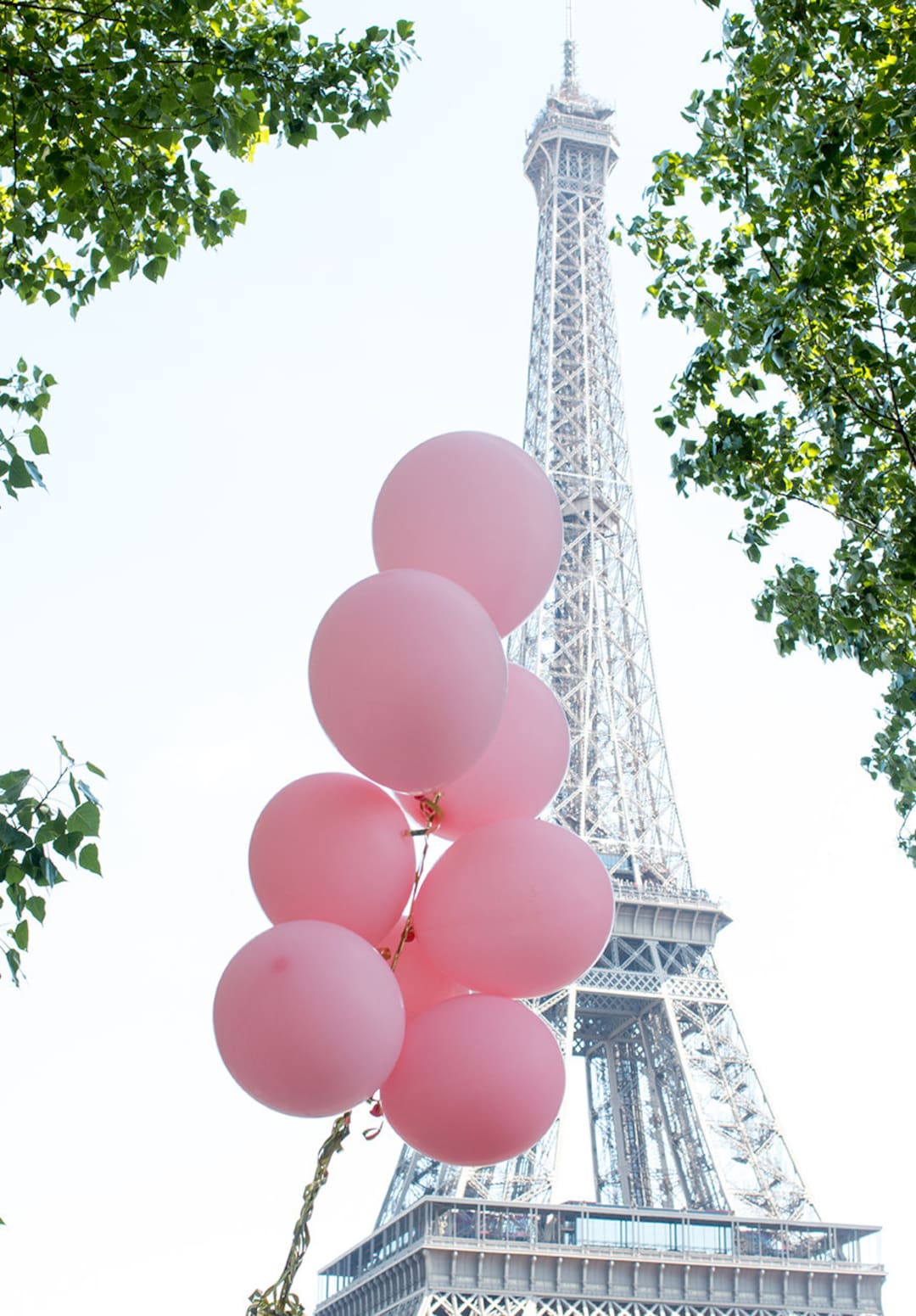 Paris is Love, Pink Balloons in Paris, Eiffel Tower, Summer in Paris ...