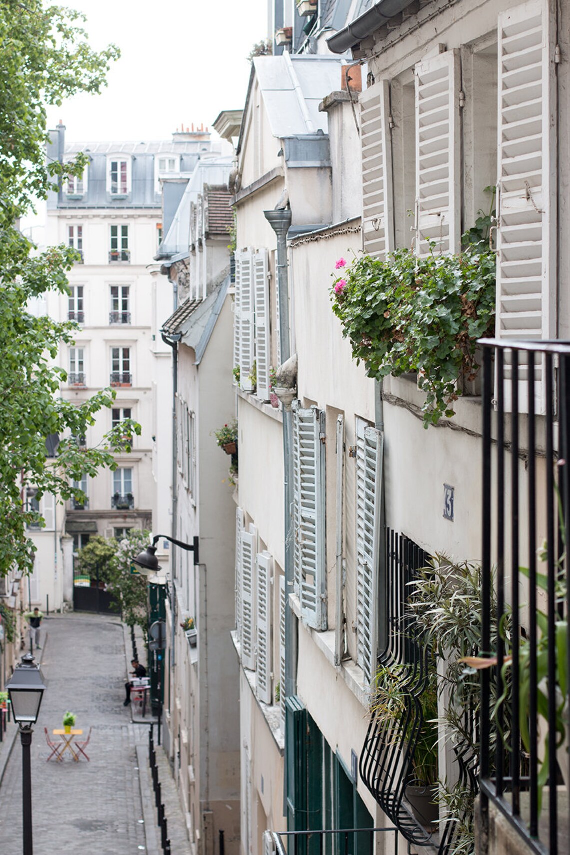 Paris Photography, Spring in Montmartre, Blue Shutters, Parisian ...