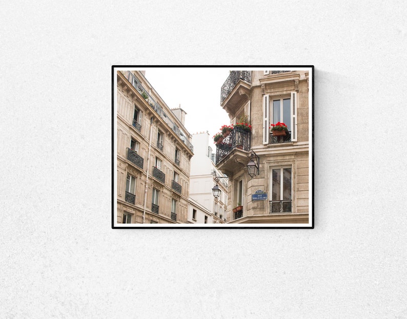 Paris Photography Parisian Balcony on the Right Bank Red - Etsy