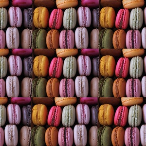 Macaron Wrapping Paper, Francophile Gift, Holiday Wrapping Paper ...