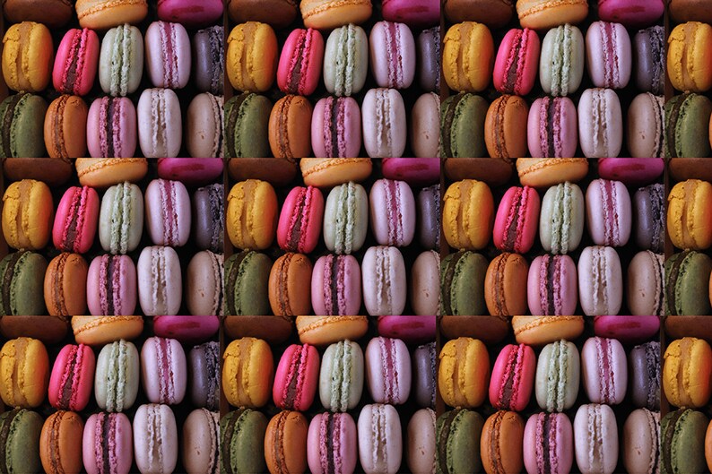 Macaron Wrapping Paper, Francophile Gift, Holiday Wrapping Paper ...