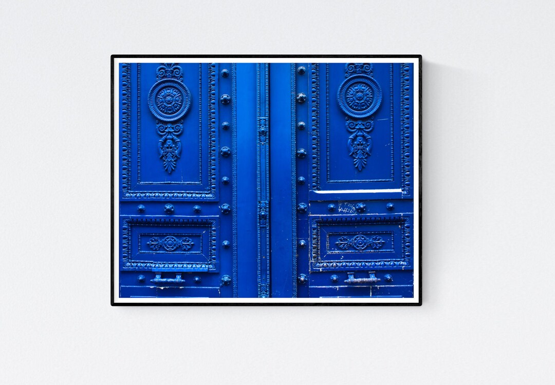 Paris Photography, Monaco Blue Doors in Paris, Blue Doors on the ...