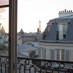 Paris Photography, Parisian Rooftops, St Germain Balcony, Golden Glow ...