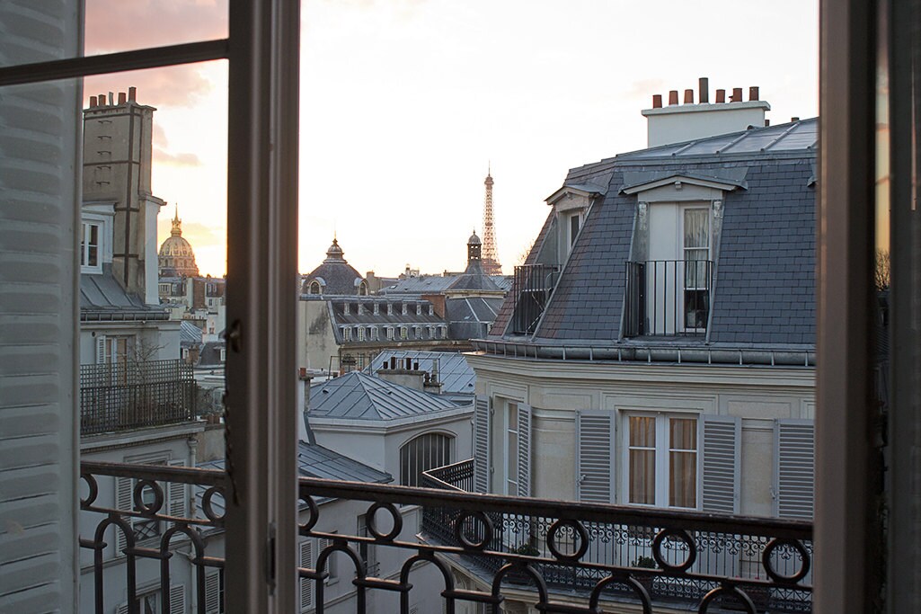 Paris Photography, Parisian Rooftops, St Germain Balcony, Golden Glow ...