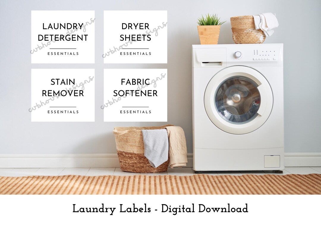 Printable Laundry Labels - Etsy