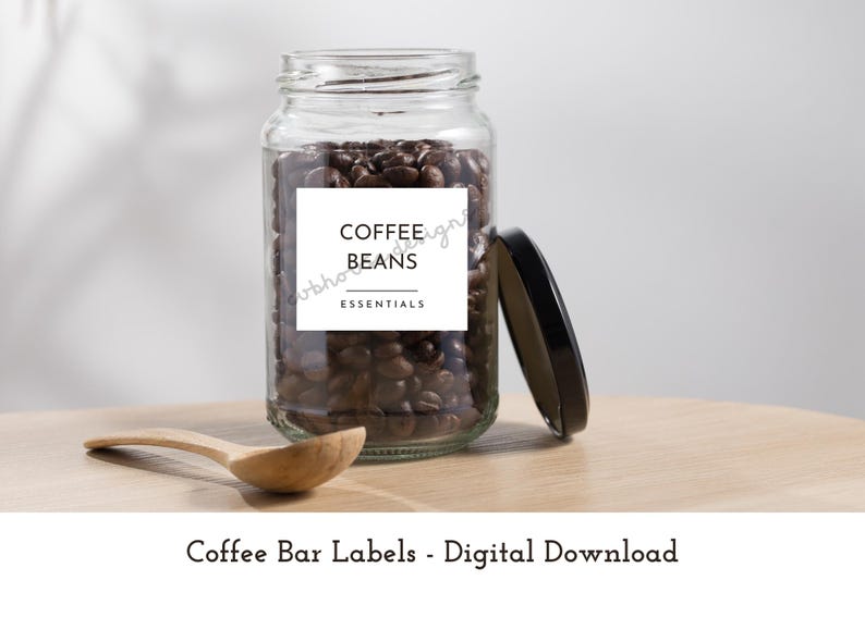 Printable Coffee Bar Labels - Etsy