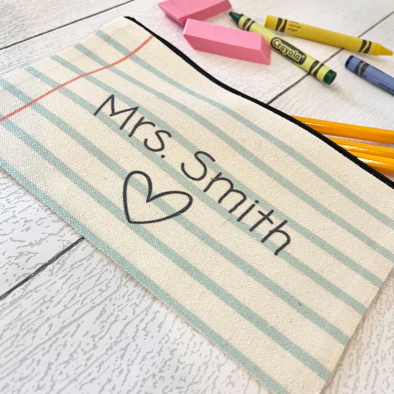 Personalized Teacher Pencil Pouch - Etsy