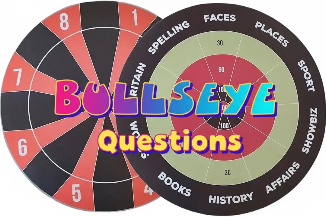 Bullseye Quiz Questions – Printable Trivia Pack for Darts Game Nights ...