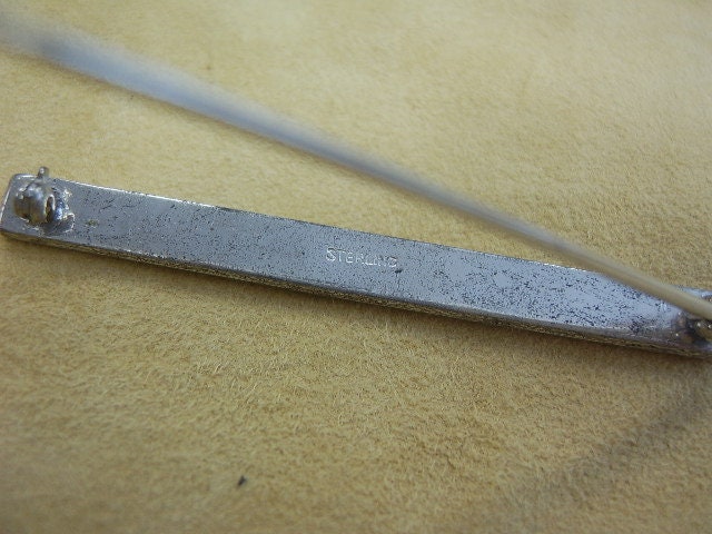 NOS Sterling Bar Pin Vintage - Etsy
