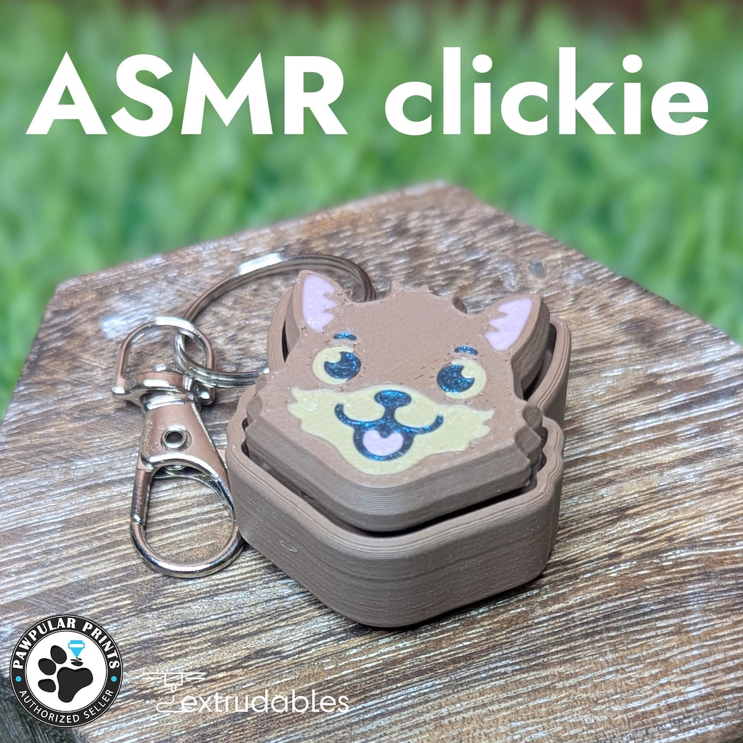 Wolf Fidget Clicker | Mechanical Keyboard Fidget Keychain | ASMR ...