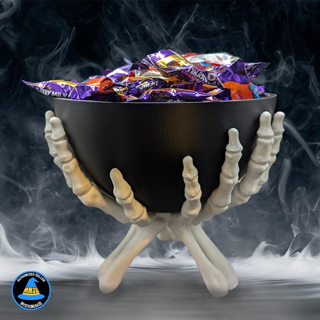 Skeleton Hands Candy Bowl | Halloween Decorations | Gothic Decorations ...