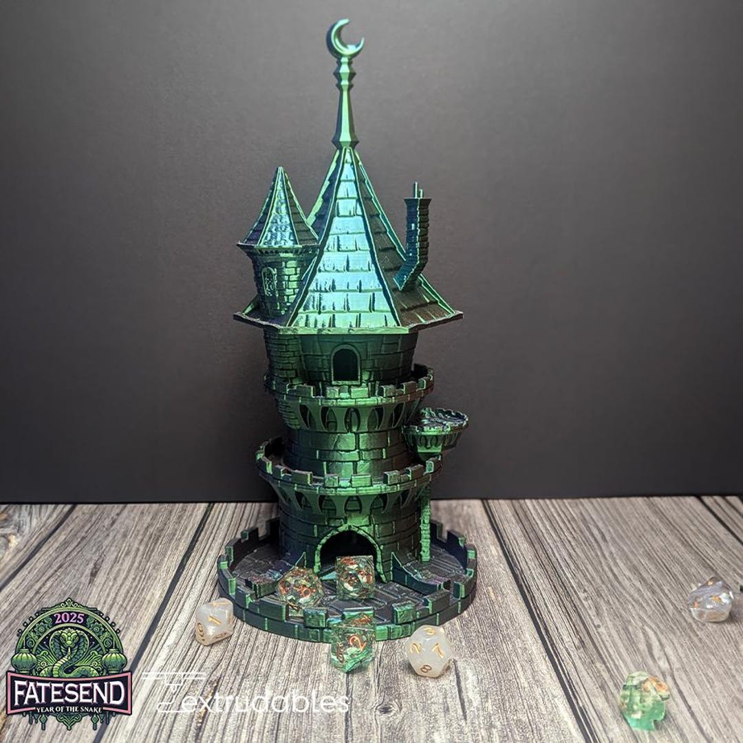 Wizard Tower Dice Tower for Epic Tabletop Adventures by Fates End ...