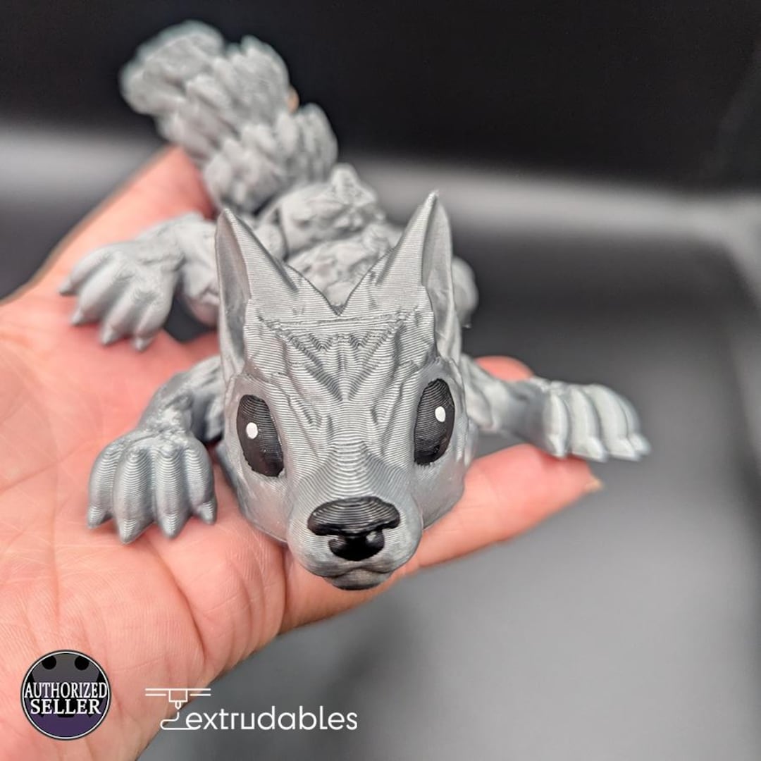Articulated Wolf | 3D Printed | Sensory Toy | Fidget Toy | Toy Gift ...