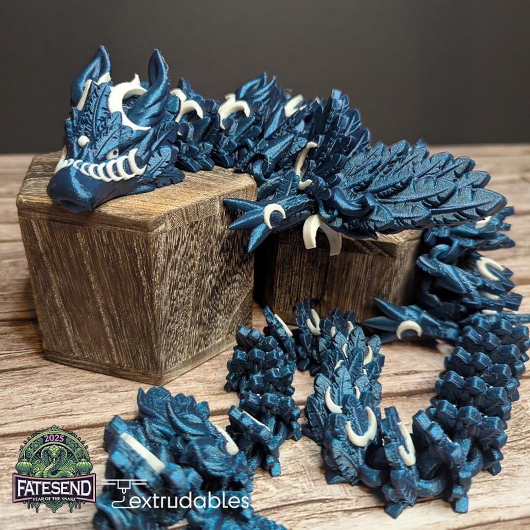 Articulated Lunar Dragon | Moon Dragon | Lunar Wyvern Dragon ...