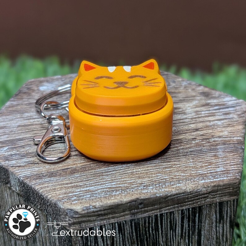 Ginger Cat Fidget Clicker | Mechanical Keyboard Fidget Keychain | ASMR ...