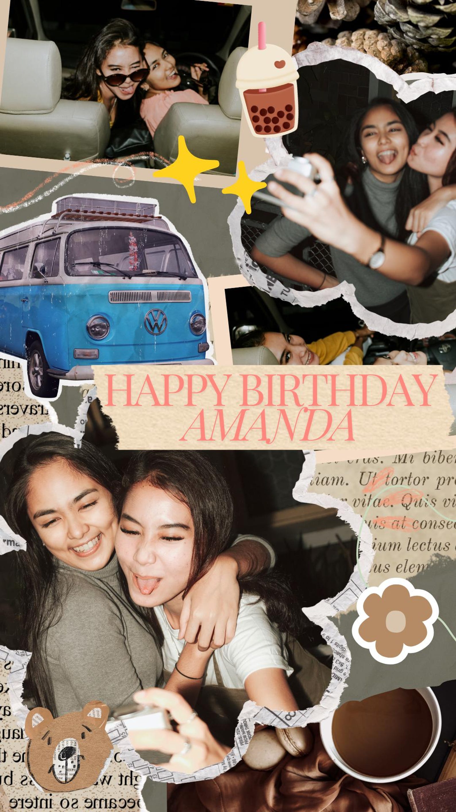 Editable Cute Instagram Birthday Story Post - Etsy