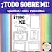 All About Me/todo Sobre Mi Printable Spanish Class Activity - Etsy