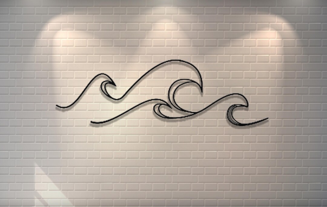 Wall Decor, Wall Decor Art, Modern Wall Decor, Wave Wall Decor ...