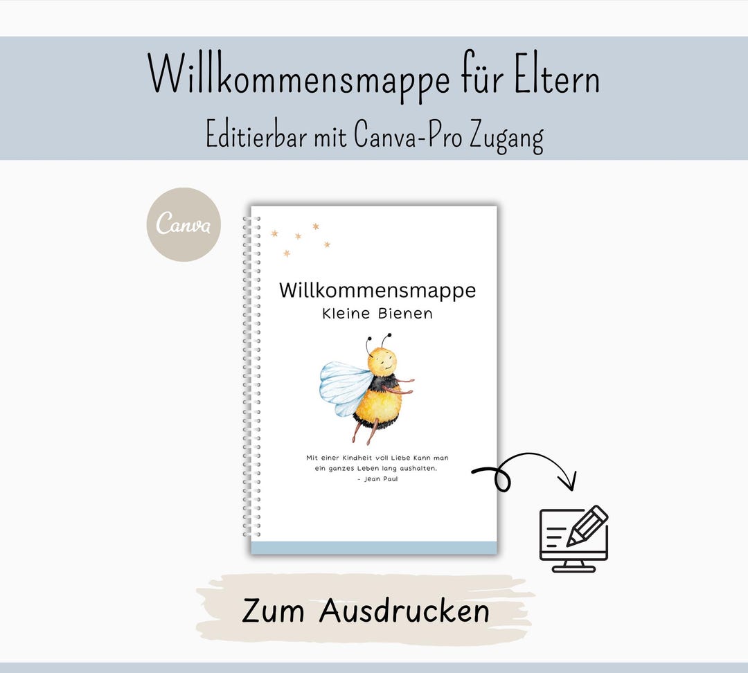 Welcome Folder for Parents | Editable With Canva Pro Access | Daycare ...