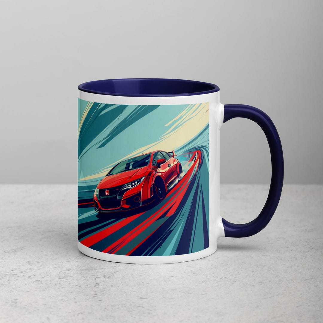 Red Honda Civic Type R FK2 Coffee Mug Gift for Car Lover With Color ...