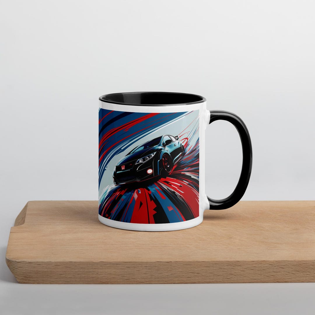 Black Honda Civic Type R FK2 Coffee Mug Gift for Car Lover With Color ...