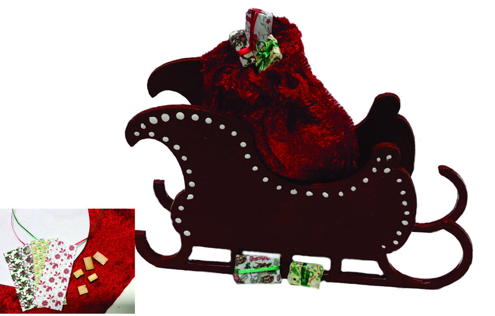 1:48 Quarter Inch Scale Santa's Sled Kit & Santa's Bag | Etsy